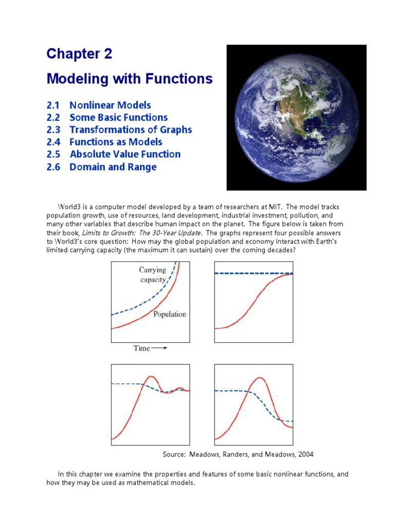 Modelling - Functions - Non Linear, Transformations and Domaina and ...