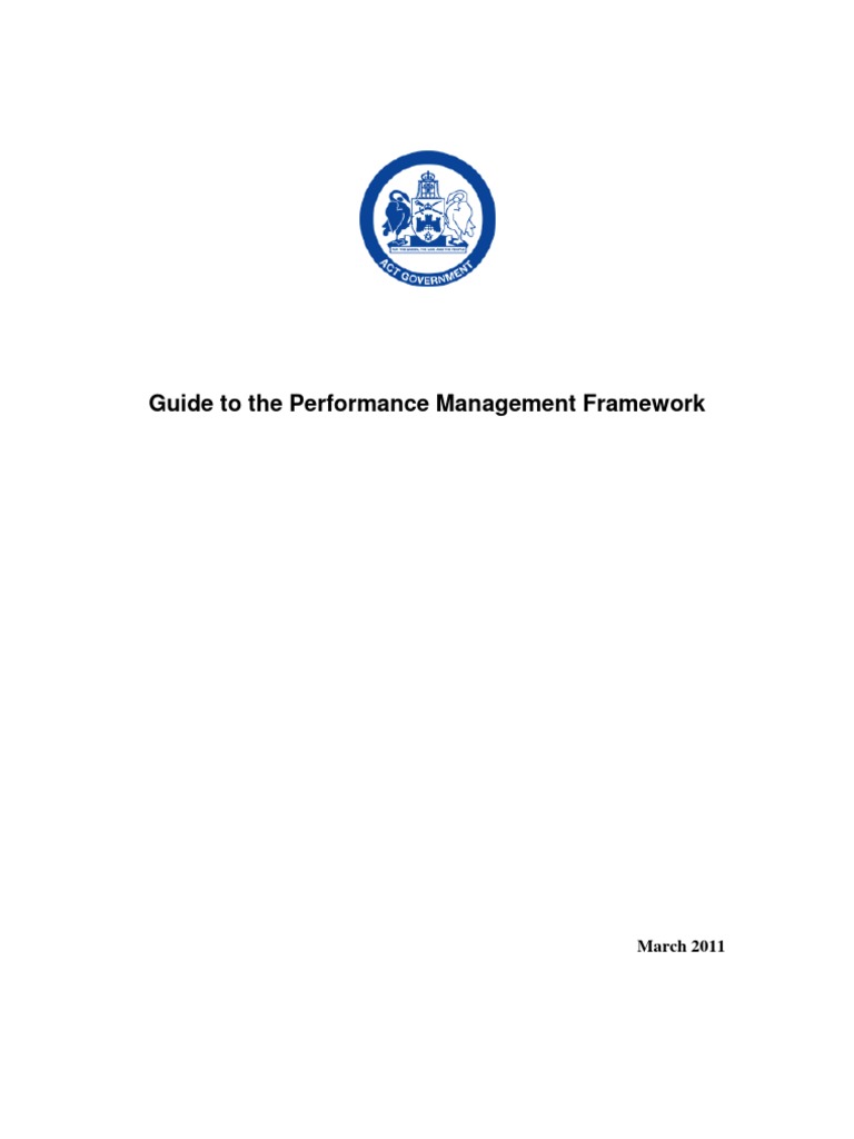 Performance Management Framework Guide | PDF | Goal | Strategic Planning