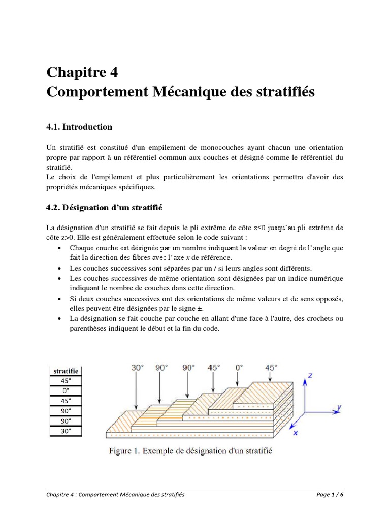 Chapitre 4 Comportement Mecanique Des Stratifies | PDF | Mécanique newtonienne | Physique