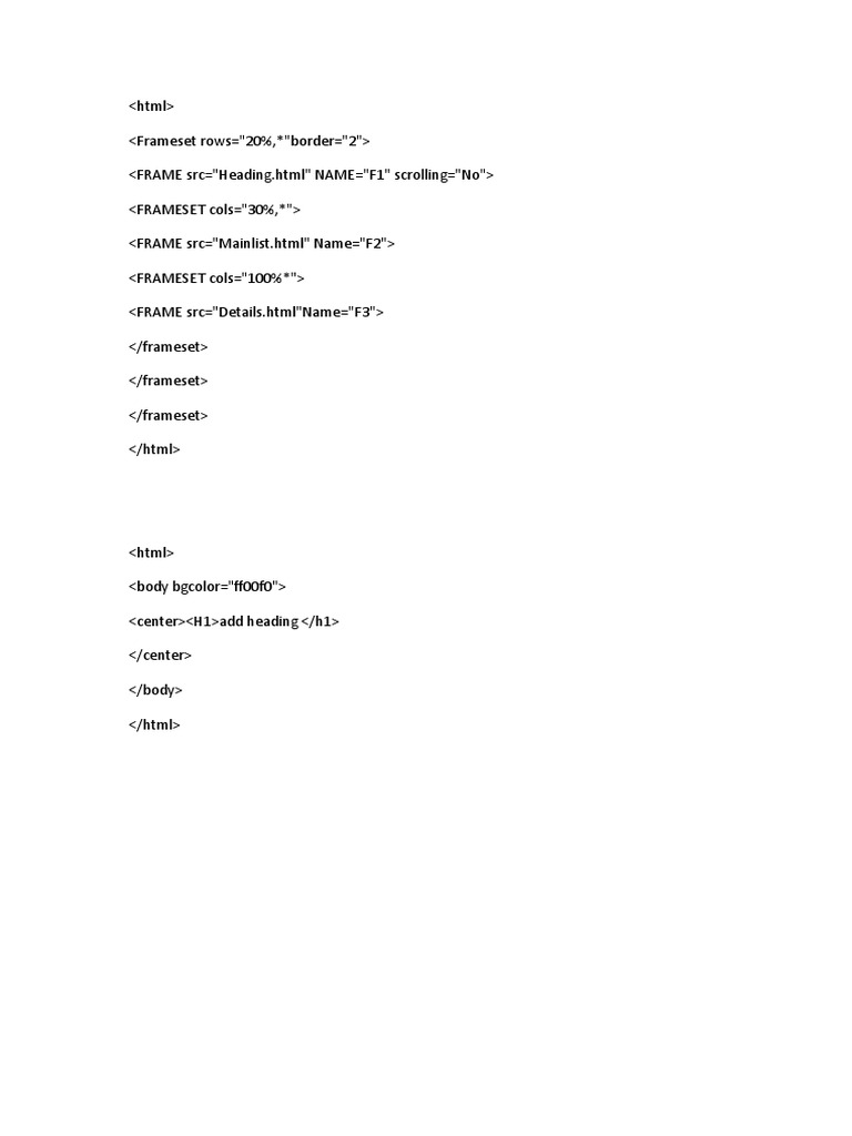 HTML Project | PDF