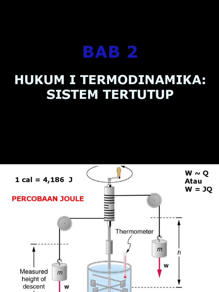 Hukum I Termodinamika: Sistem Tertutup | PDF | Sains & Matematika