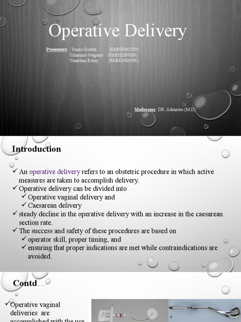 Operative Delivery | PDF | Childbirth | Clinical Medicine