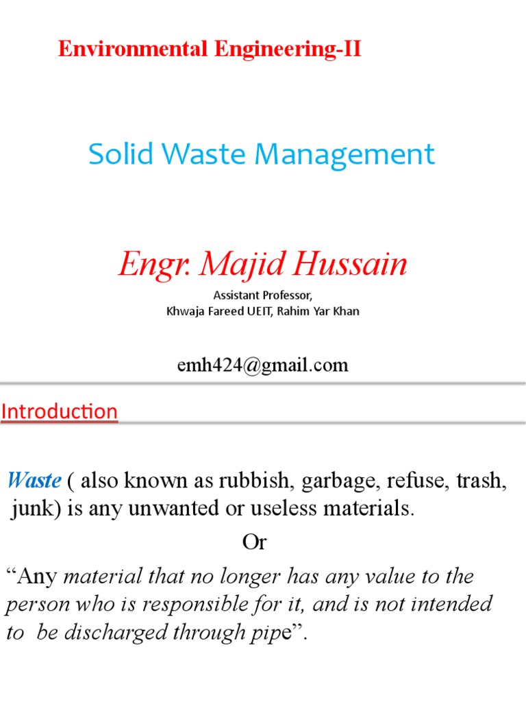 An Accurate Overview of Solid Waste Management Principles, Processes ...
