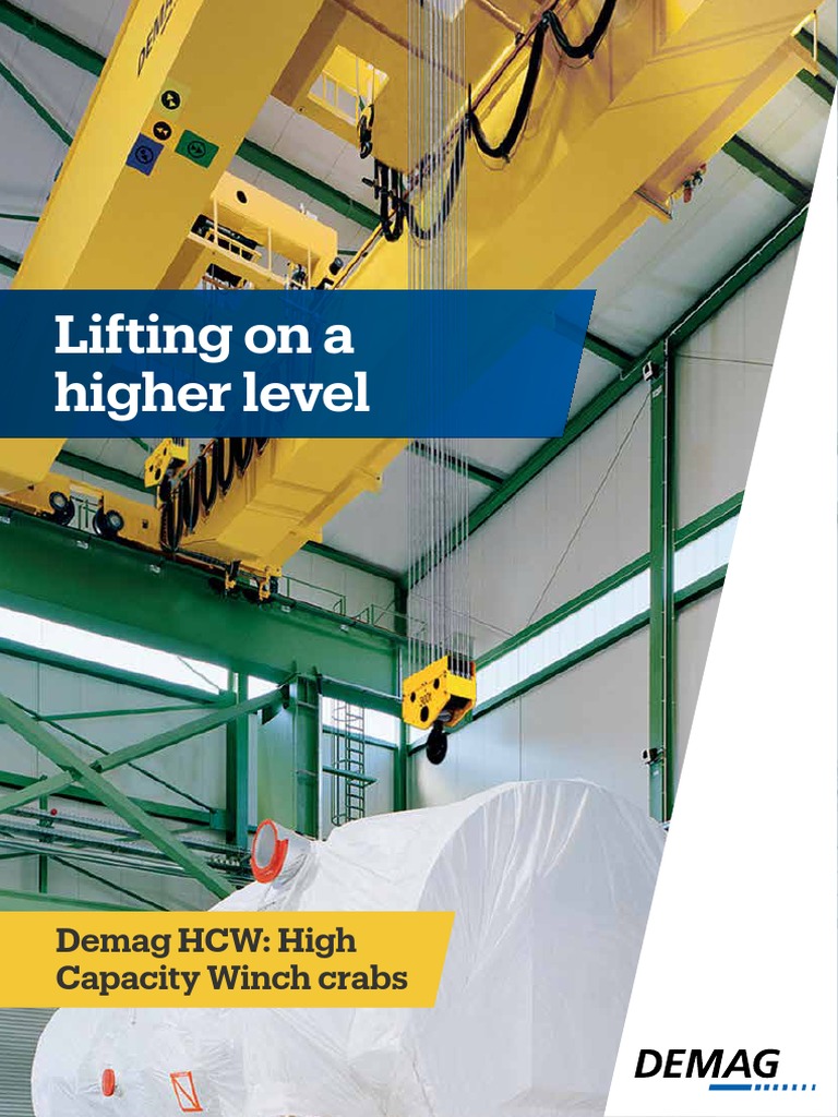 Demag Open Winch Cranes | PDF | Crane (Machine) | Manufactured Goods