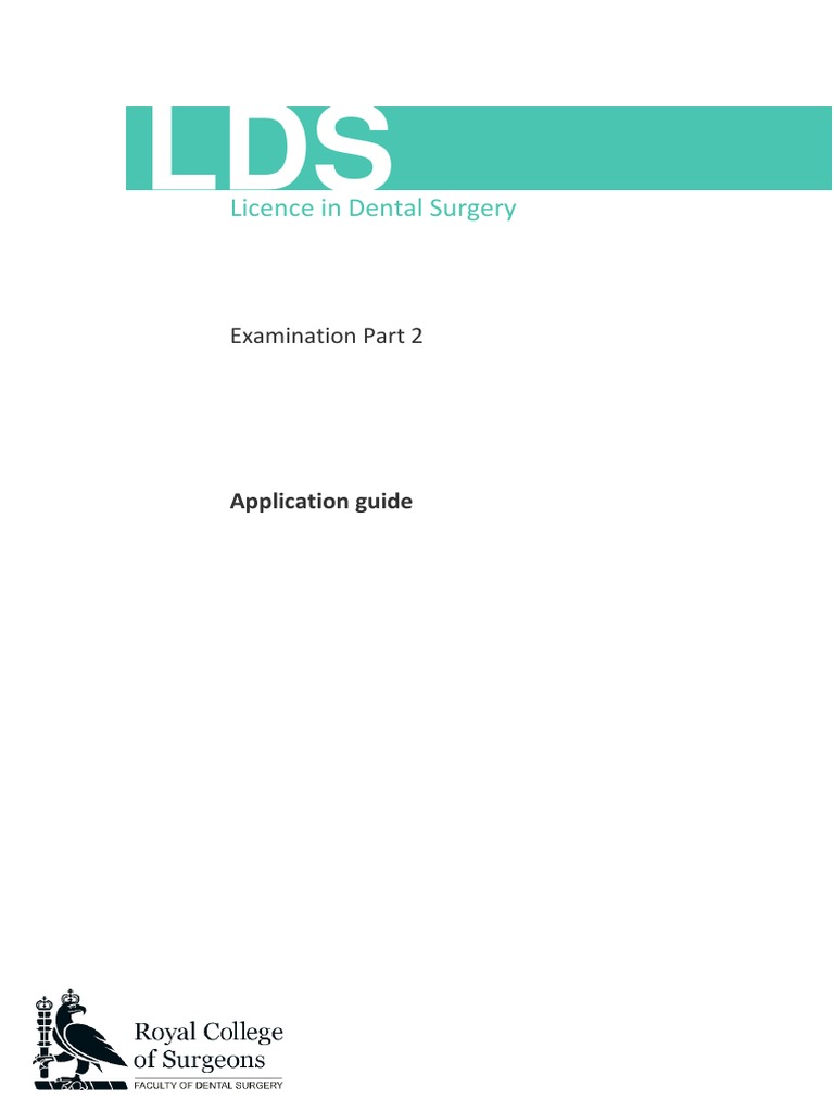 LDS Part 2 Exam Application Guide | PDF | Dentistry | Affidavit