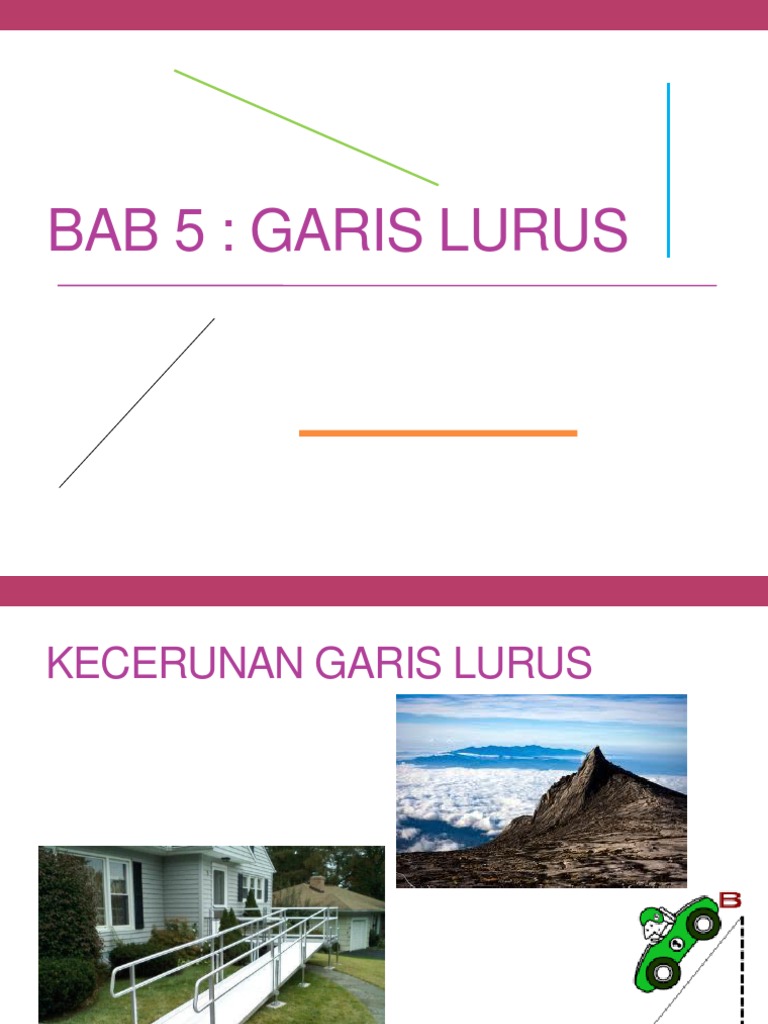 Kecerunan Garis Lurus | PDF | Metode & Bahan Ajar