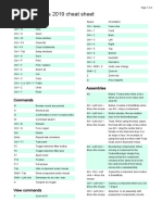Aseprite Quick Reference - Cheat Sheet | PDF | Computing