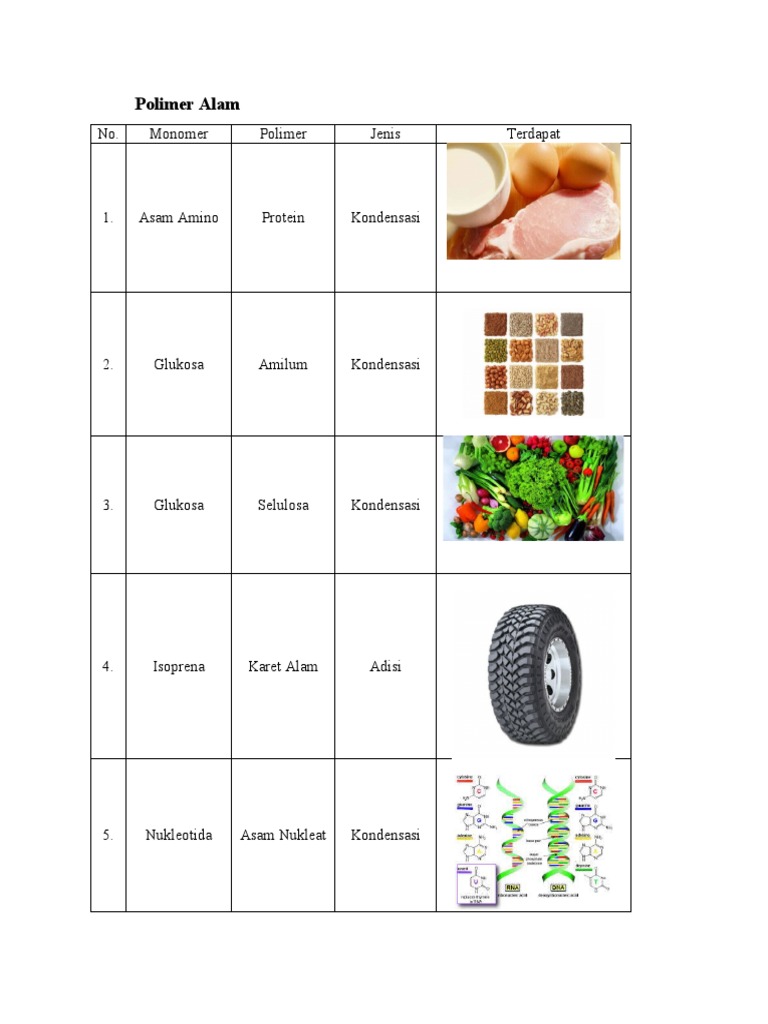 Polimer: Alam dan Sintesis | PDF | Sains & Matematika