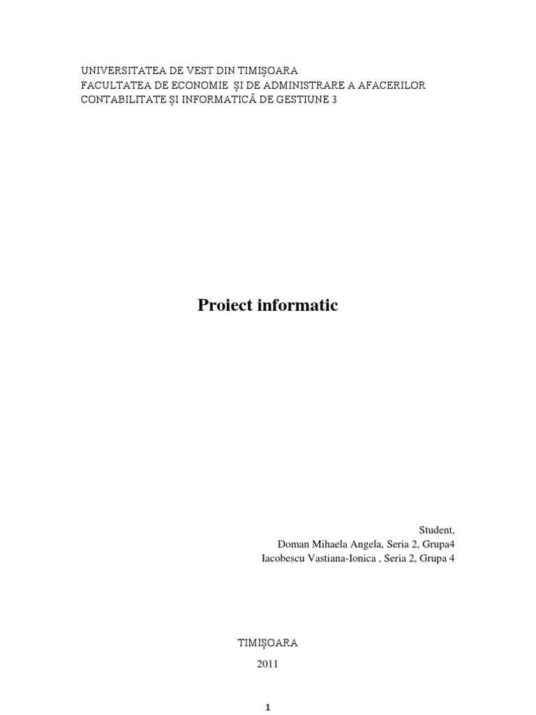 Proiect Psi | PDF