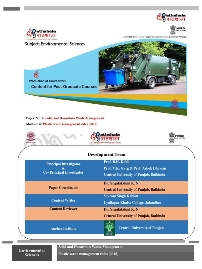 Plastic Waste Management | PDF | Waste Management | Biodegradation