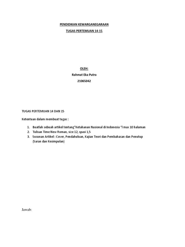 Rahmat Eka Putra - PKNp14-15 | PDF