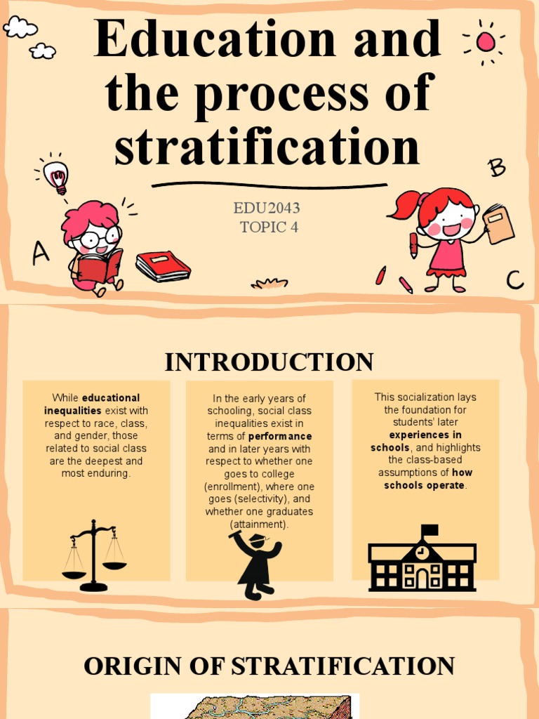 Topic 4 - Education and The Process of Stratification | PDF | Social ...