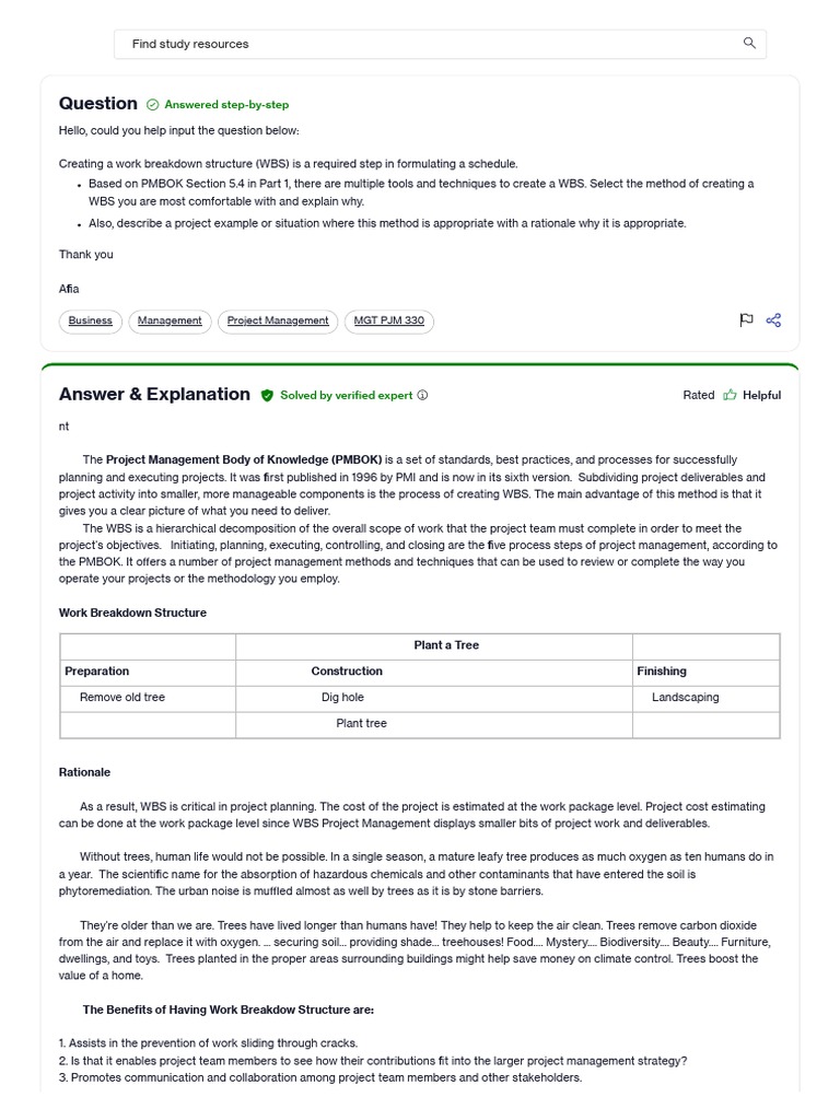 Find Study Resources: Answered Step-By-Step | PDF | Project Management ...
