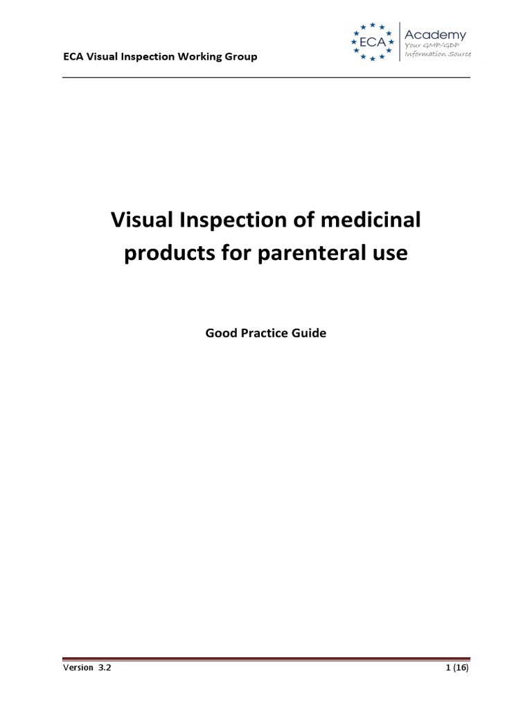 Best Practice Paper Visual Inspection Vs 3 2 | Download Free PDF ...