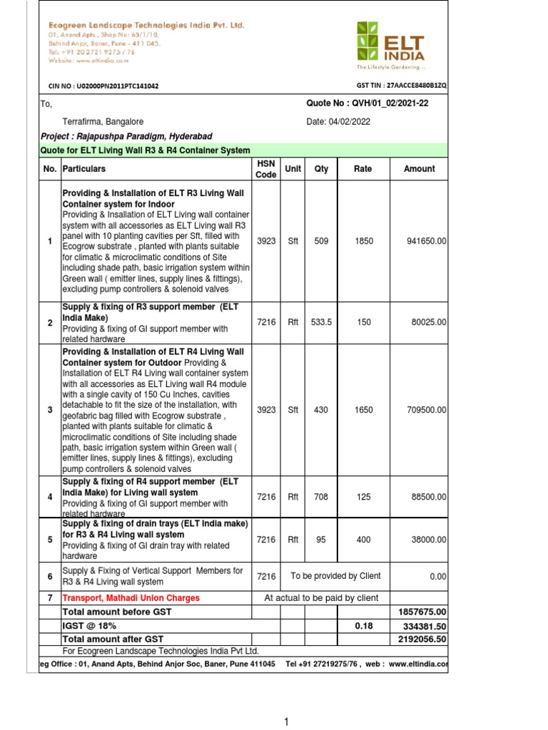 QVH 12 Rajapushpa Paradigm LW | PDF | Irrigation | Economic Sectors