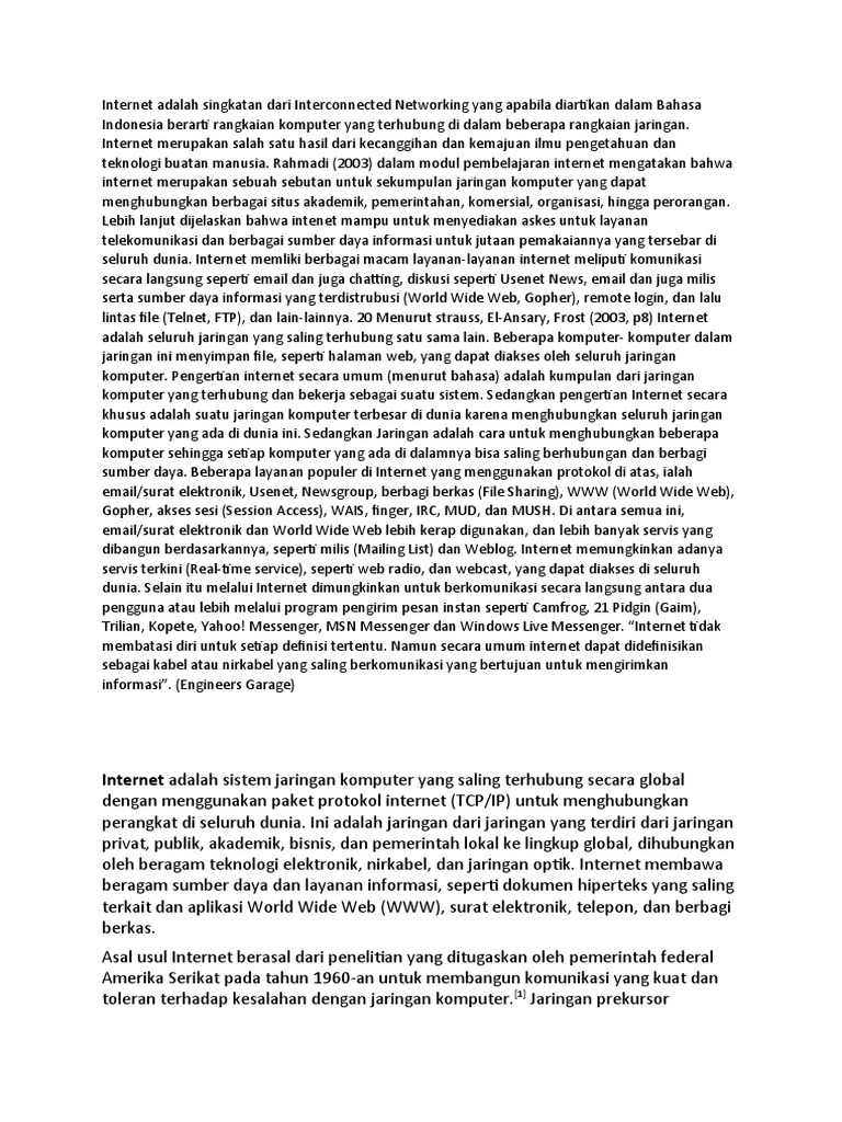Pengertian dan Dampak Internet bagi Remaja | PDF