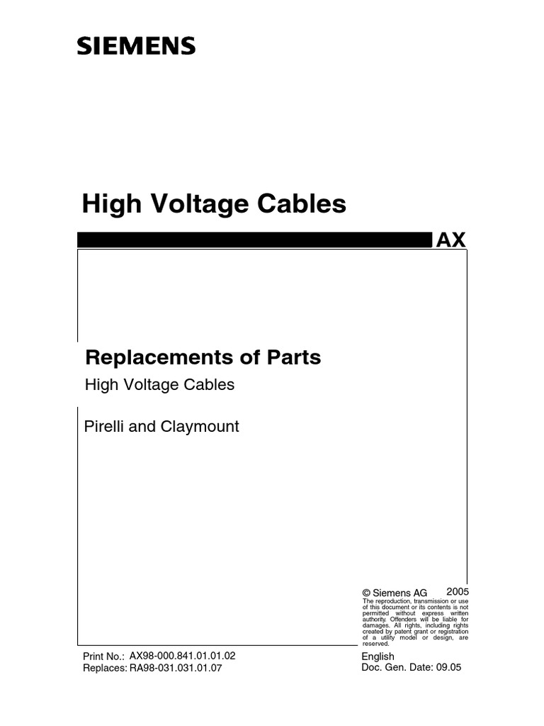 HT Cable | PDF | Electrical Connector | Vacuum Tube
