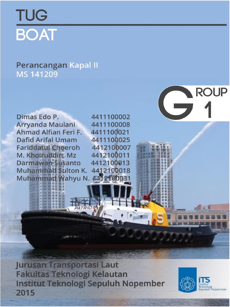 Konstruksi dan Desain Kapal Tugboat | PDF