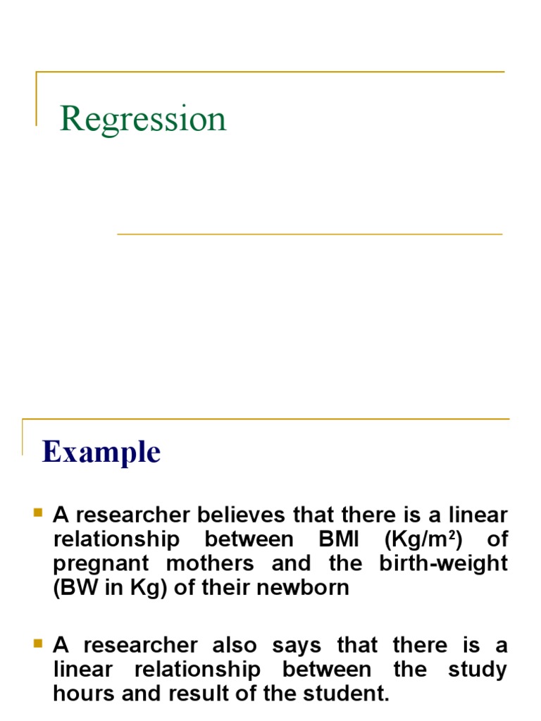 LINEAR REGRESSION | PDF | Regression Analysis | Scatter Plot