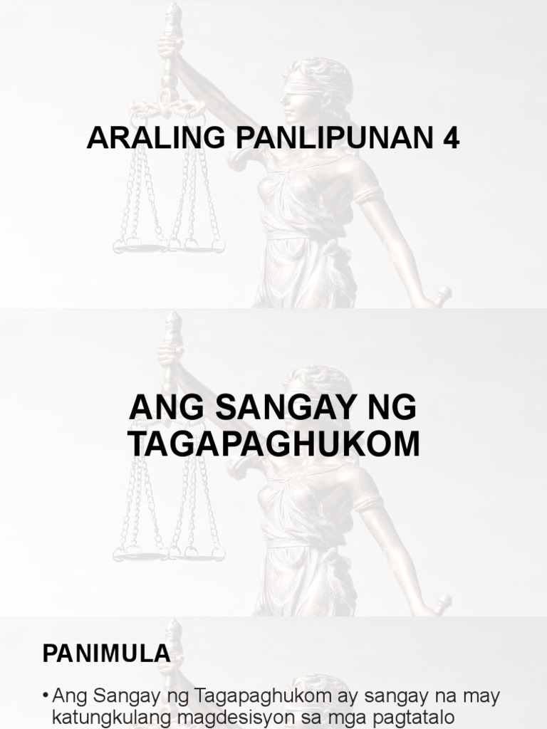 Ang Sangay NG Tagapaghukom | PDF