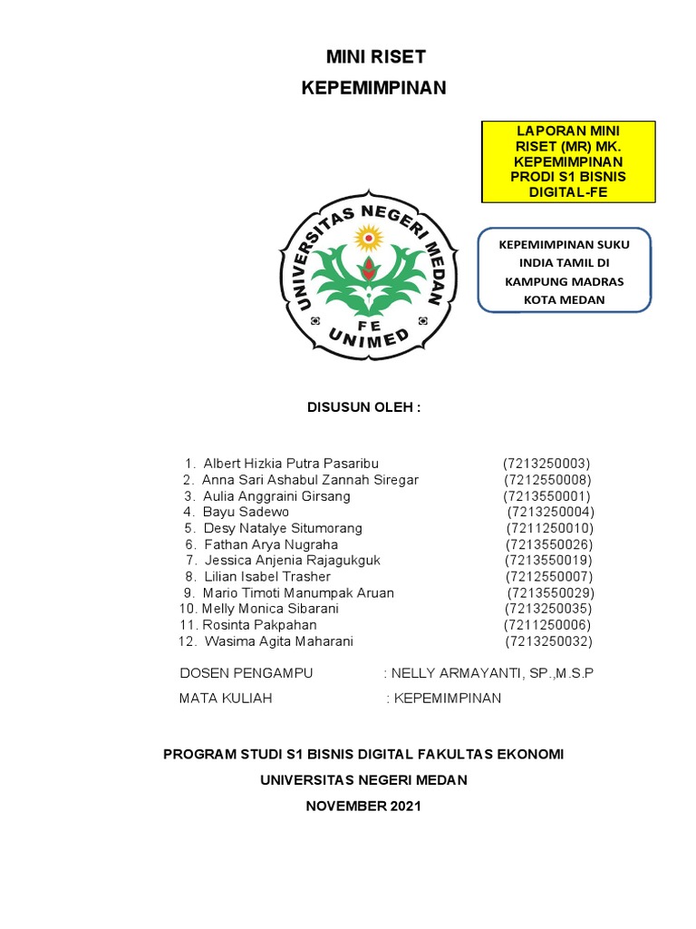 Laporan Miniriset Kepemimpinan | PDF