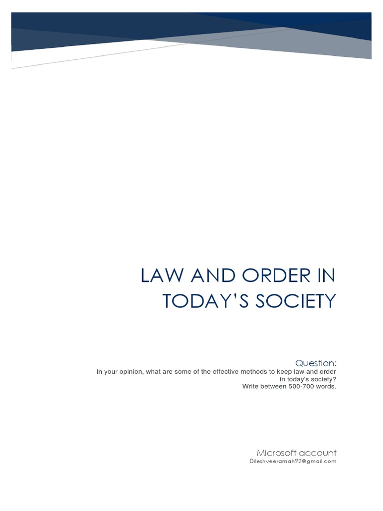 Maintaining Law and Order. | PDF | Police | Police Officer