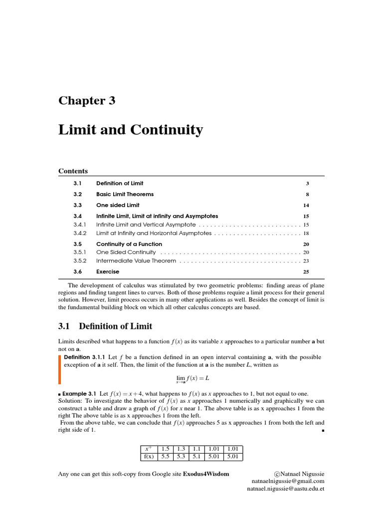 Understanding Limits and Continuity | PDF | Asymptote | Function (Mathematics)