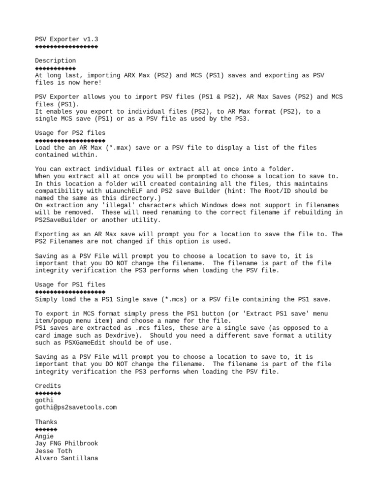 Readme | PDF | Computer File | Filename