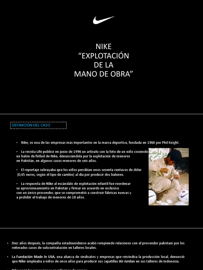 Explotación Laboral en Nike: Un Análisis | PDF | Nike
