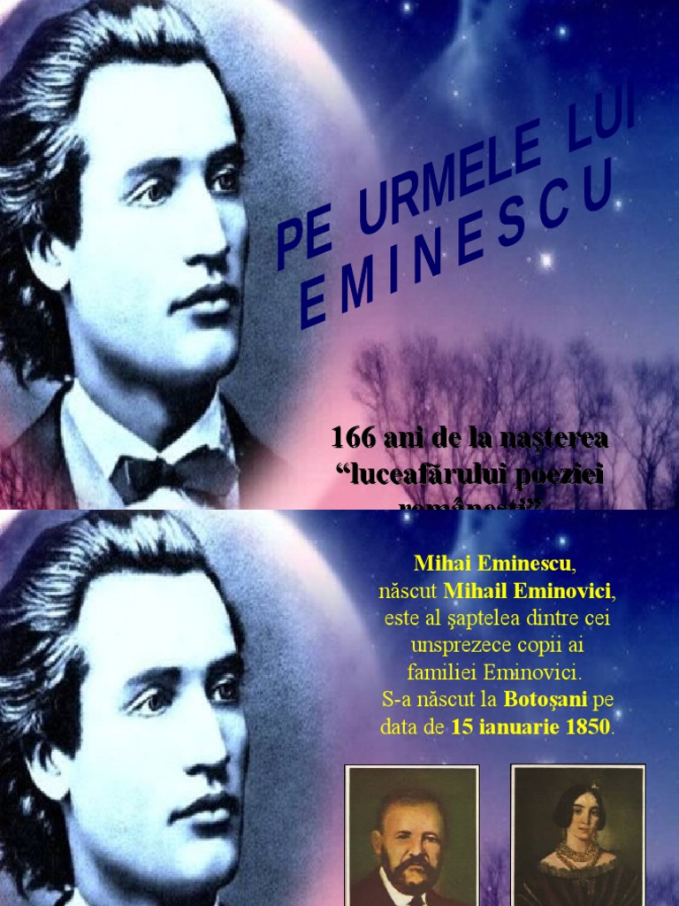 Prezentare Eminescu | PDF