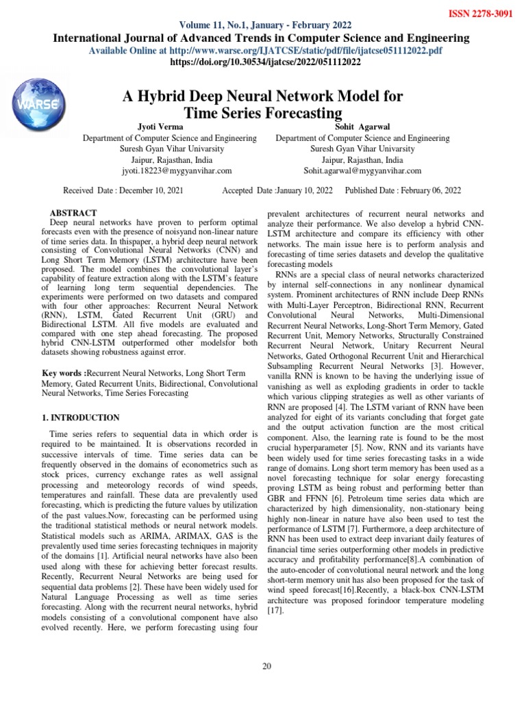 A Hybrid Deep Neural Network Model For Time Series Forecasting ...