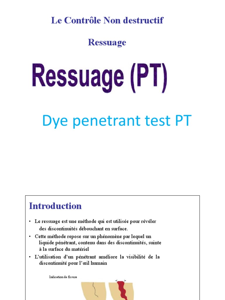 CND 1 Ressuage | PDF | Couleur | Contrôle non destructif