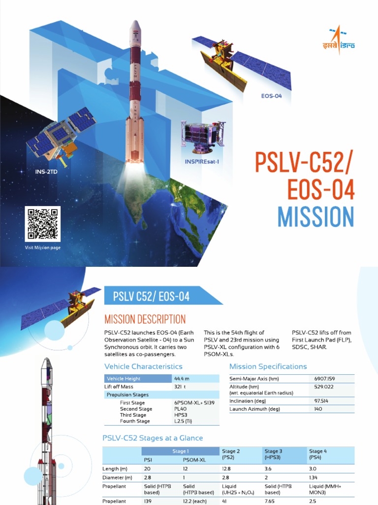 PSLV c52 Eos 04 v4 | PDF