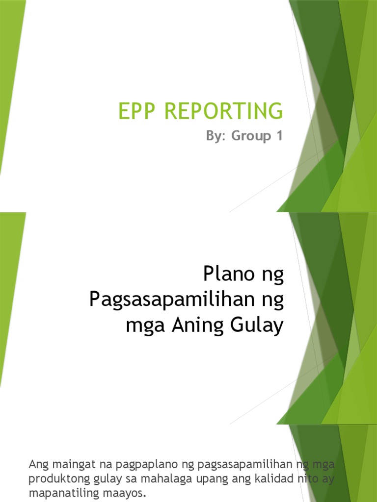Epp Reporting 3RD Grading | PDF