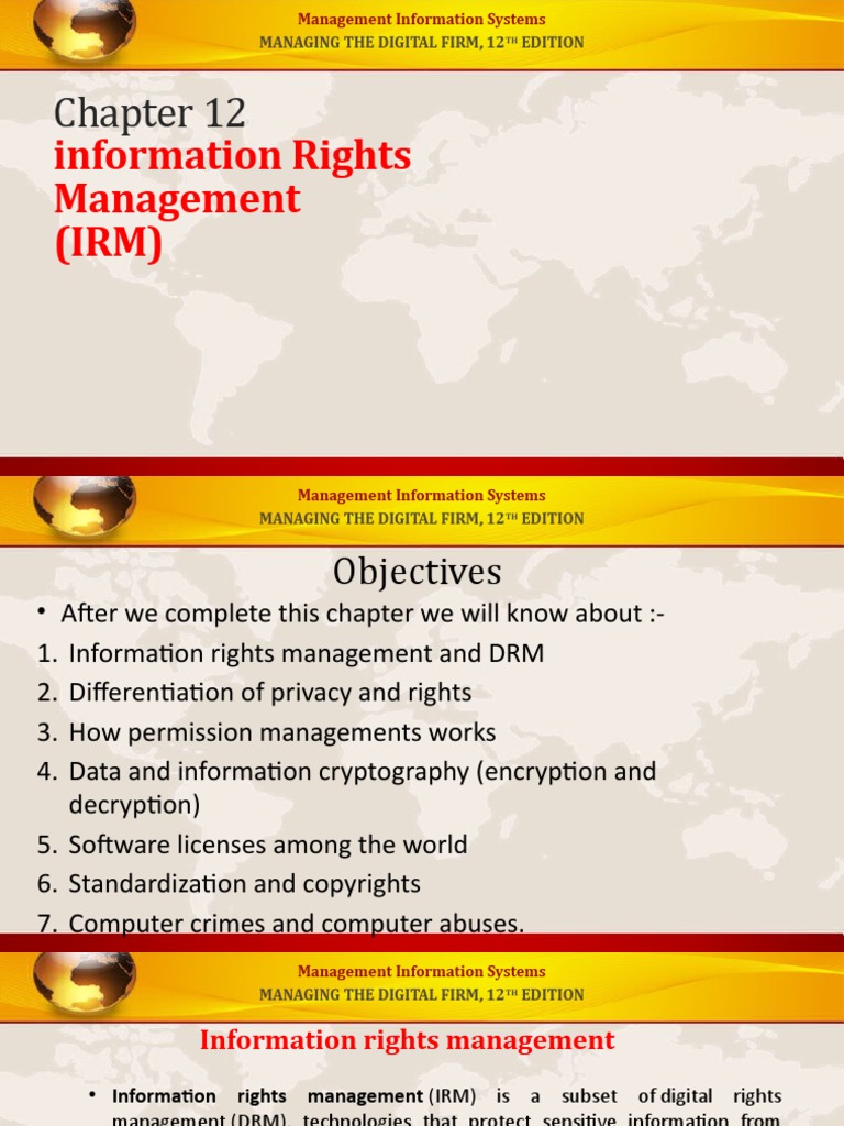 Information Rights Management Overview | PDF | Digital Rights ...