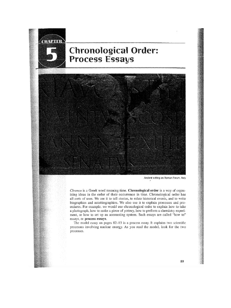 Chapter 5 Chronological Order | PDF