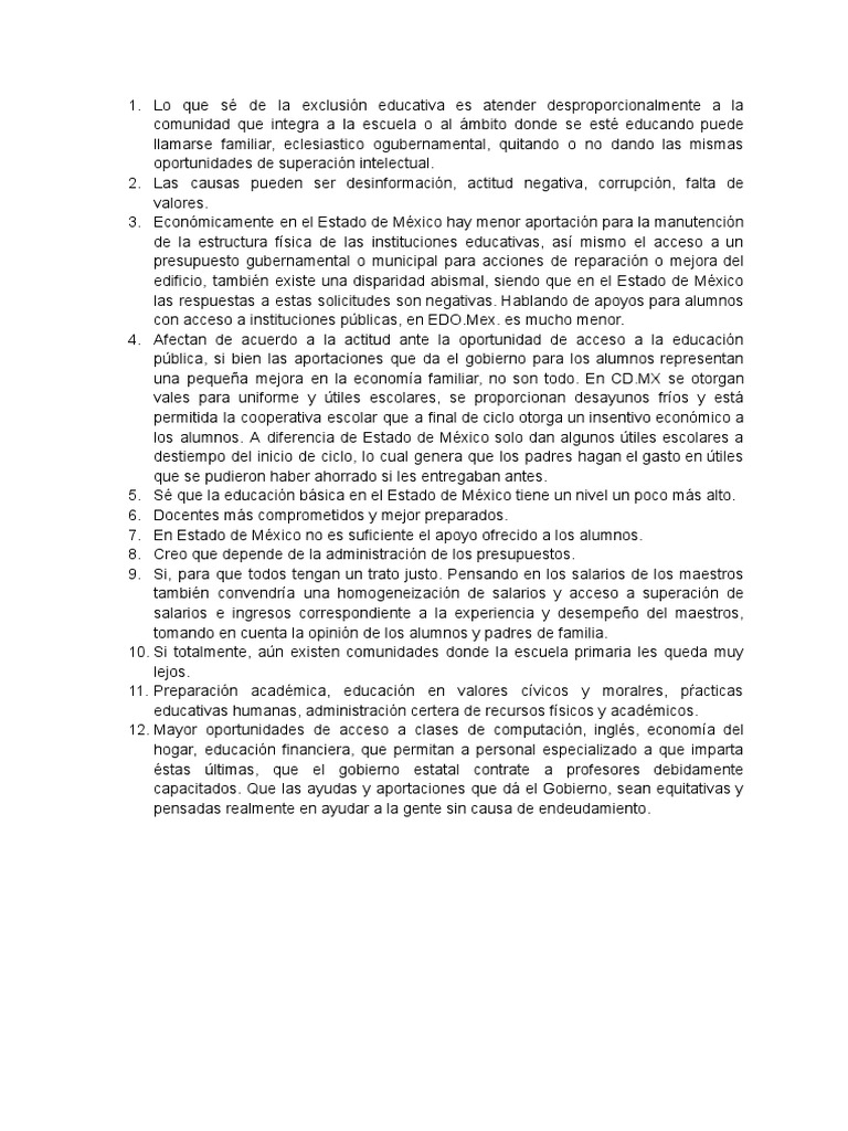 Exclusión Educativa-1 | PDF | México | Educación primaria