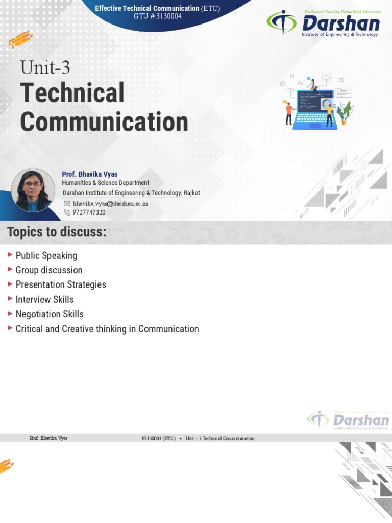 Unit-3: Technical Communication | PDF | Critical Thinking | Thought