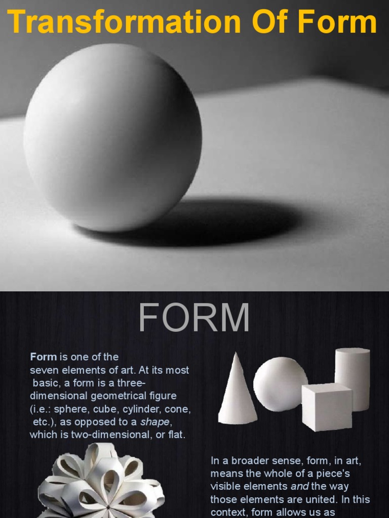 Transformation of Form | PDF | Shape | Dimension