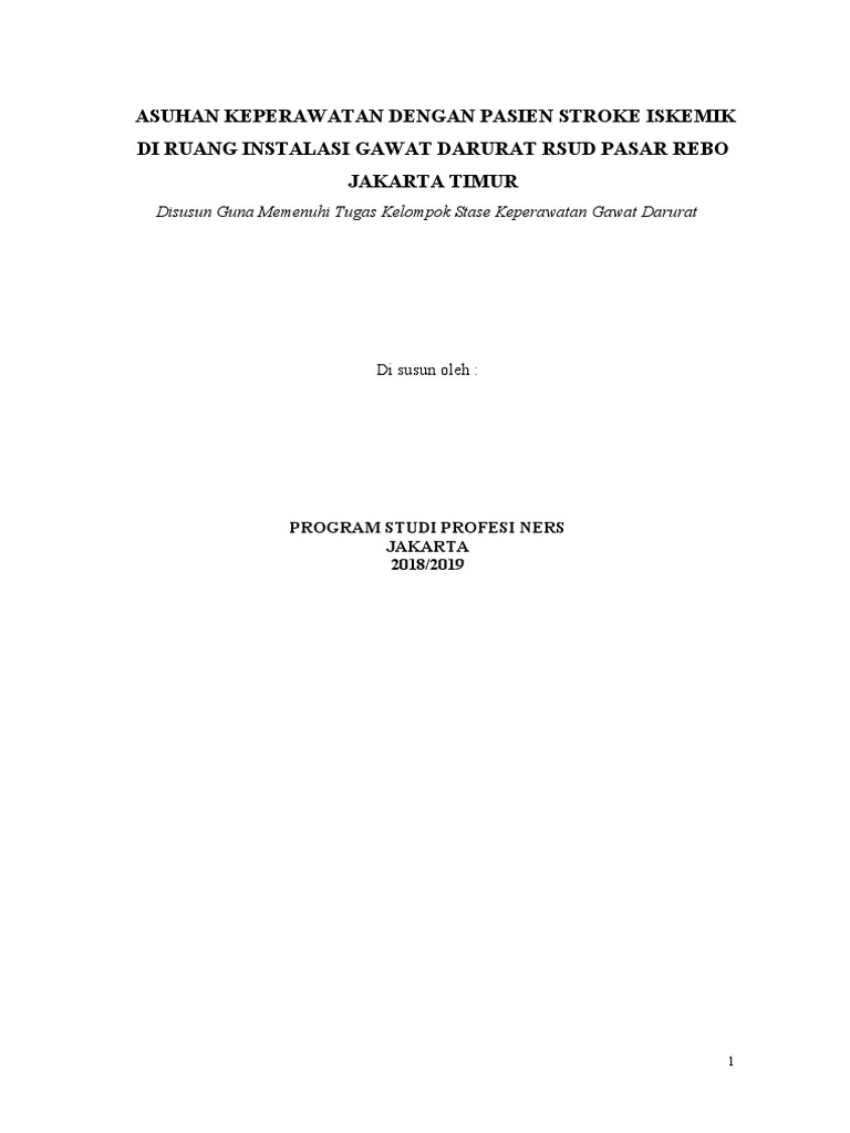 Askep KGD Stroke Nurul Fix | PDF