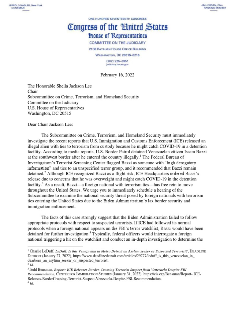 Biggs To Jackson Lee | PDF | Emigration, Immigration, and Refugees | U ...