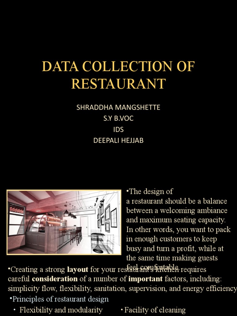 Data Collection of Restaurant | PDF | Restaurants | Foot (Unit)