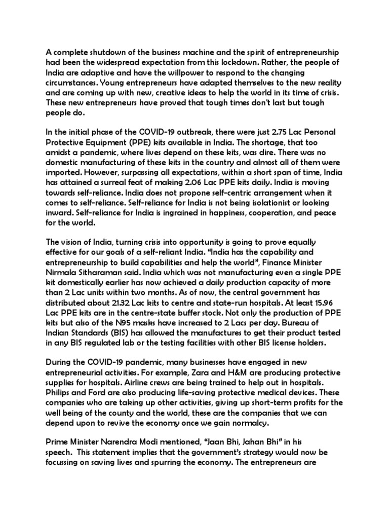 The Changing Face of India 1 | PDF | Entrepreneurship | Economies