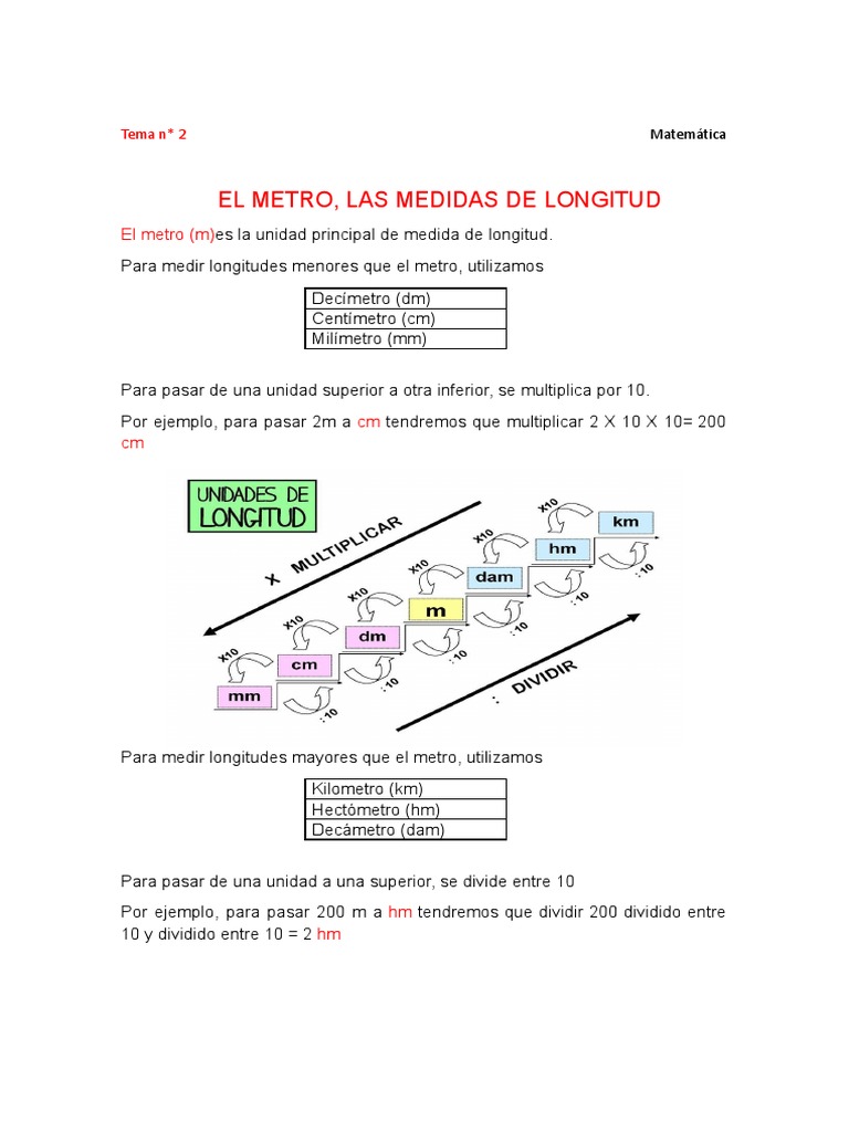 Medidas de Longitud | PDF