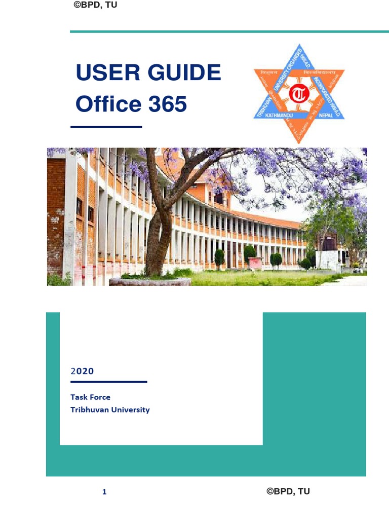 User Guide Office 365: Task Force Tribhuvan University | PDF | World ...