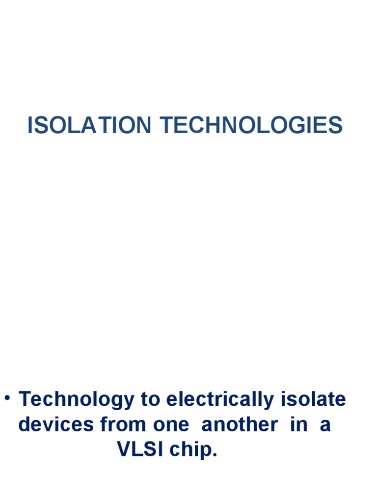 Isolation | PDF | Mosfet | Semiconductor Devices