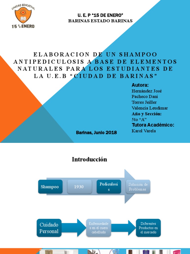 Shampoo Natural Antipediculosis en Barinas | PDF | Science