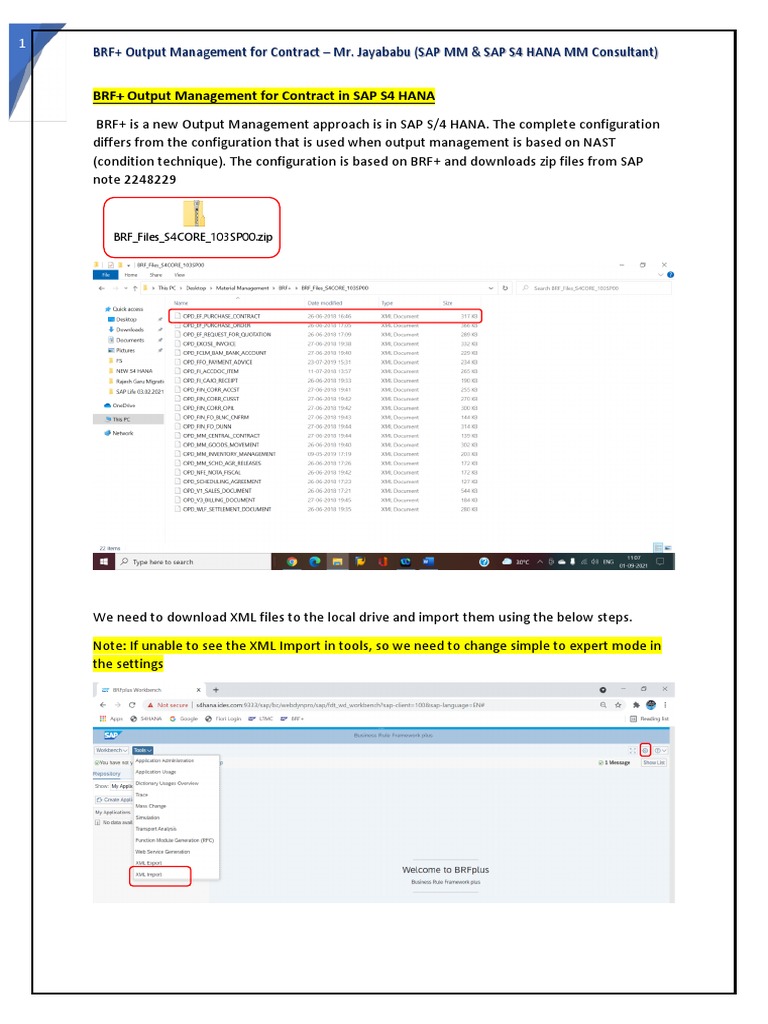 BRF Output Management For Contract in SAP S4 HANA 1631724250 | PDF | Computers | Technology ...