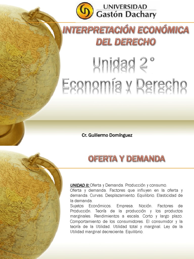 Unidad II 1 Oferta y Demanda | PDF | Oferta (economía) | Oferta y demanda