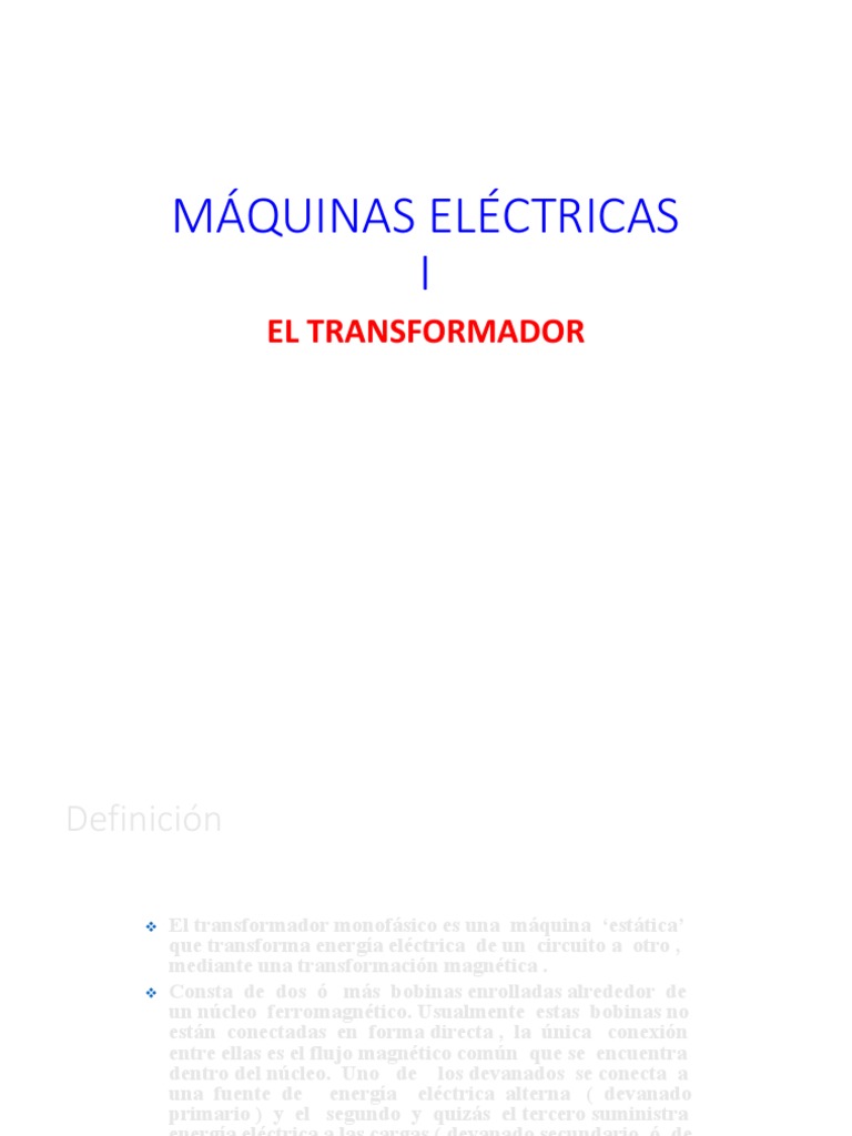 Transformadores Parte 1 | PDF | Inductor | Transformador